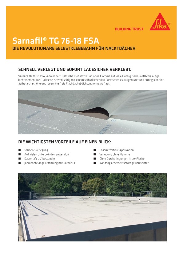 Vollflächig geklebt